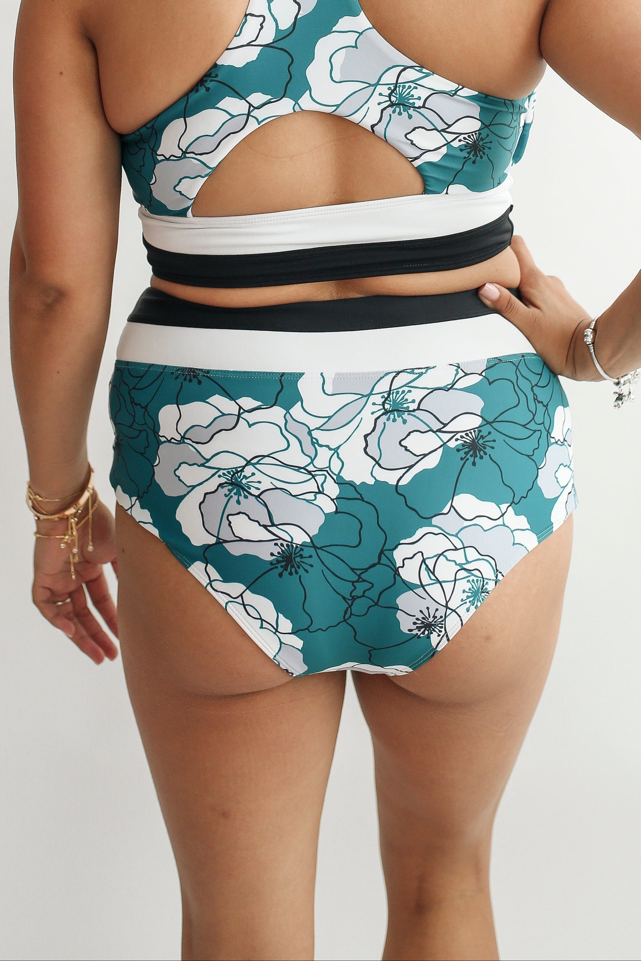 Moderate Coverage High Waist Bikini Bottoms - Movemama
